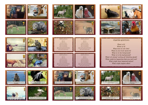 Writing Prompt Pictures (Animals) | Teaching Resources