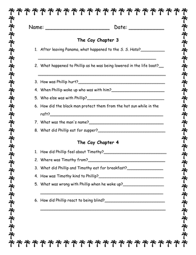 The Cay Novel Study | Teaching Resources