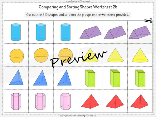 Comparing and Sorting Shapes - Year 2 | Teaching Resources