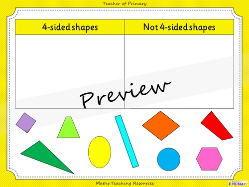 Comparing and Sorting Shapes - Year 2 | Teaching Resources