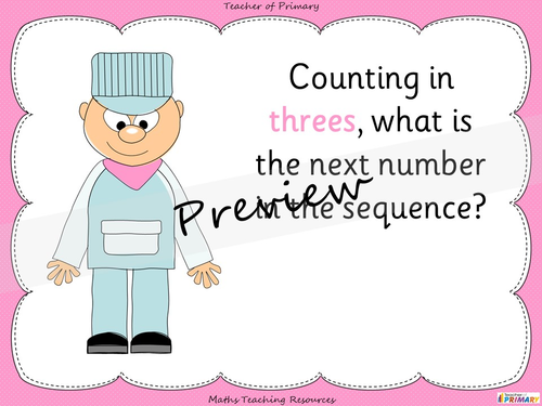 Counting in Multiples of Three | Teaching Resources
