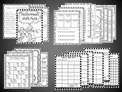 Halloween Math Pack | Teaching Resources