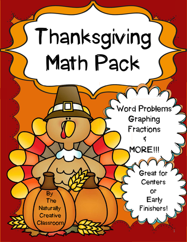 Thanksgiving Math Pack | Teaching Resources
