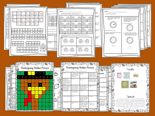 Thanksgiving Math Pack | Teaching Resources