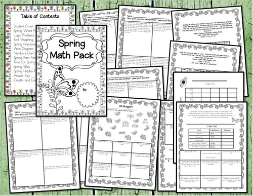 Spring Math Pack | Teaching Resources