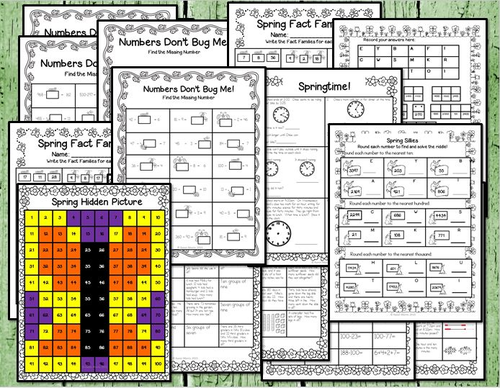 Spring Math Pack | Teaching Resources