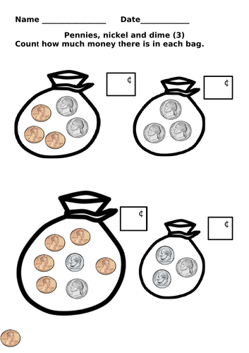 Money Counting up to 10 cents and then 20 cents - Pennies, Pennies ...