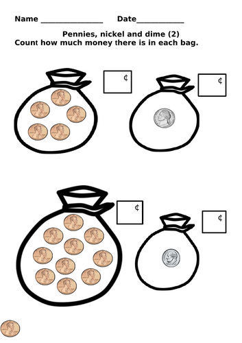Money Counting up to 10 cents and then 20 cents - Pennies, Pennies ...