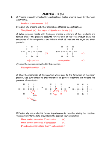 Chemistry: Alkanes, Alkenes and Haloalkanes Collection A Level Year 1 ...