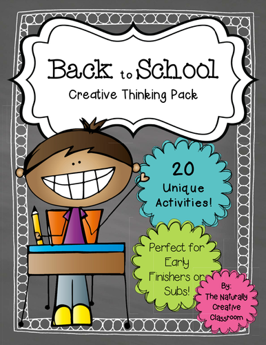 Back to School Creative Thinking Pack | Teaching Resources