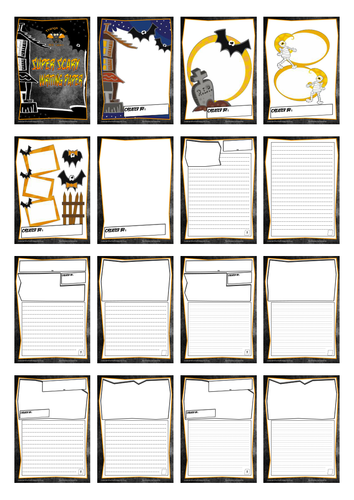Super Scary Halloween Writing Sheets | Teaching Resources
