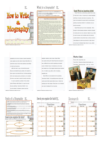 How to Write a Biography | Teaching Resources