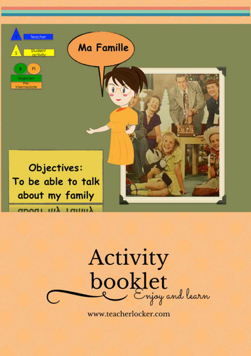 About Me - Describe your family in French (No prep) / La famille en ...