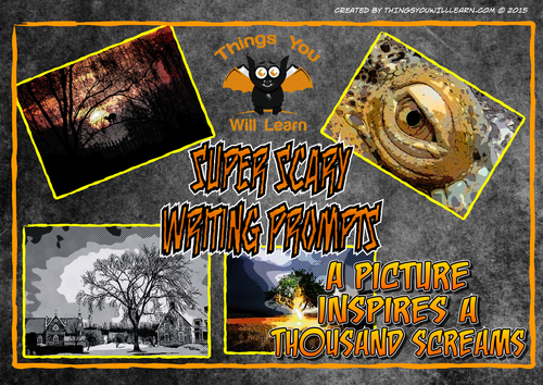 Halloween Writing Prompt Pictures and Story Starters (Super Scary ...