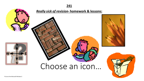 241 Really sick of revision- flipped homework & lessons for almost any ...