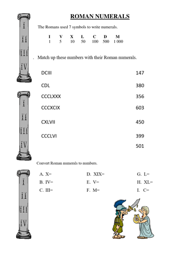 Roman Numerals lesson | Teaching Resources