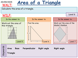 KS3: Area of a Triangle | Teaching Resources