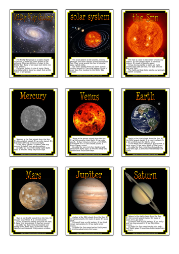 Solar System Fact Cards and Posters | Teaching Resources