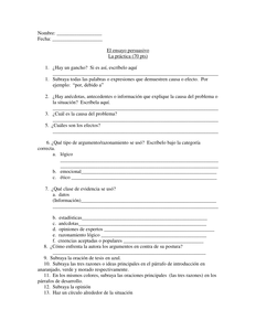 How to Write a Persuasive Essay for AP Spanish PowerPoint and Actities ...