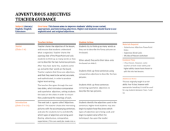 Adventurous Adjectives! | Teaching Resources
