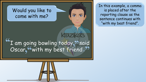 Direct Speech / Inverted Commas | Teaching Resources