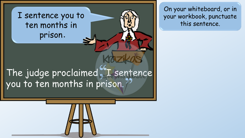 Direct Speech / Inverted Commas | Teaching Resources