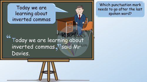 Direct Speech / Inverted Commas | Teaching Resources