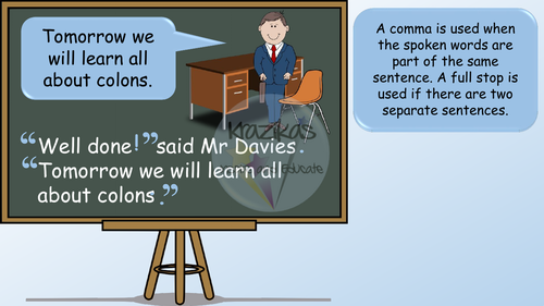 Direct Speech / Inverted Commas | Teaching Resources
