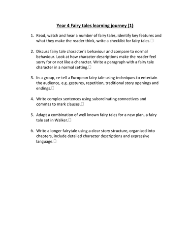 Fairy tales unit | Teaching Resources