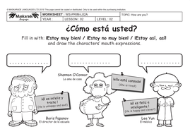 SPANISH-Y4/5-ABOUT YOU: What's your name?/¿Cómo se llama /How do you do ...
