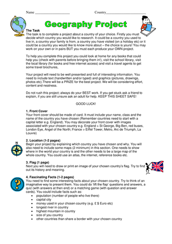 Geography country project | Teaching Resources