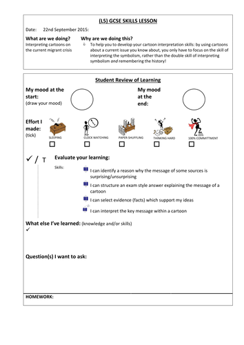 GCSE cartoon interpretation/purpose/surprise skills lesson - using ...