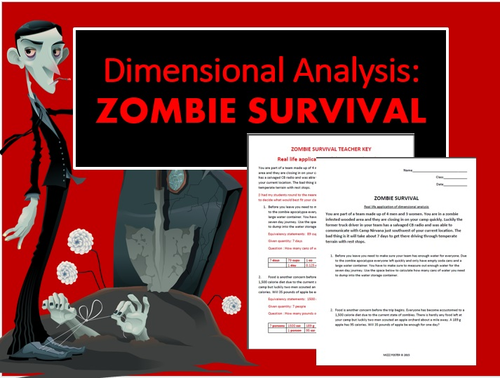 Dimensional Analysis: Zombie Survival (Factor / Label Method ...