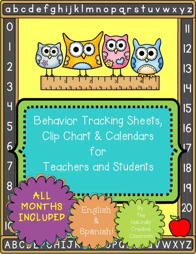 Behavior Management Tracking Sheets and Calendars | Teaching Resources
