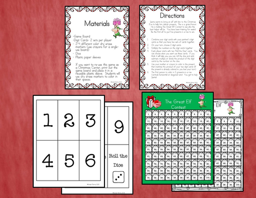 The Great Elf Contest: A multiplication game for the 100s chart ...
