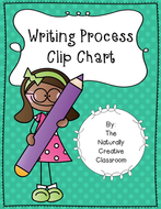 Writing Process Clip Chart by karenemorris05 | Teaching Resources