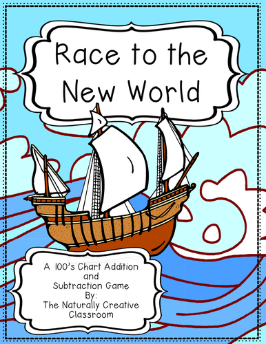 Race to the New World: A Thanksgiving Game for the Hundreds Chart ...