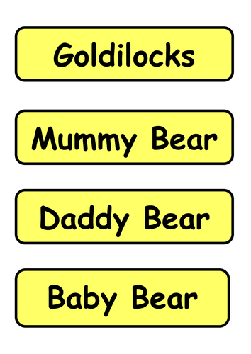 Goldilocks and the Three Bears Resource Pack | Teaching Resources
