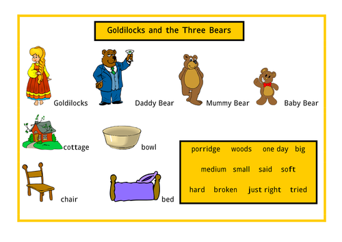Goldilocks and the Three Bears Resource Pack | Teaching Resources