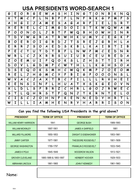 USA PRESIDENTS PUZZLES | Teaching Resources