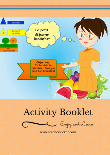 Breakfast food in French No prep (lesson+activities) / Le petit ...