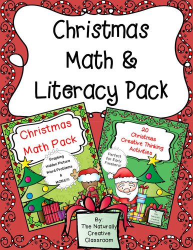 Christmas Math and Literacy Pack | Teaching Resources