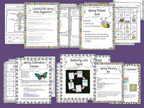 Spring Literacy Centers | Teaching Resources