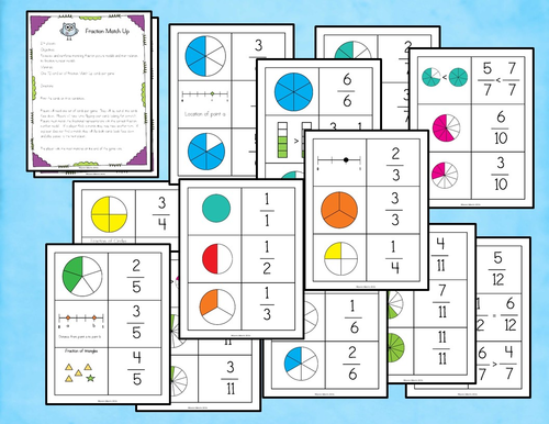 Fraction Memory Game | Teaching Resources