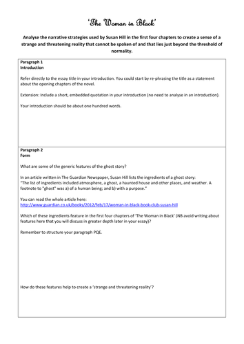 The Woman in Black (novel) | Teaching Resources