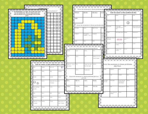 St. Patrick's Day Hundred Chart Hidden Picture | Teaching Resources