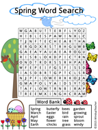 Spring Word Searches - 2 levels of difficulty | Teaching Resources