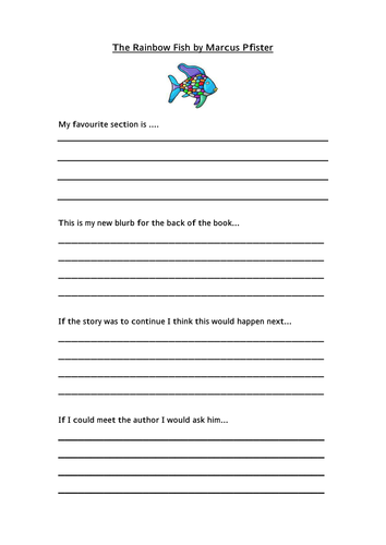 Rainbow Fish Resource Pack | Teaching Resources