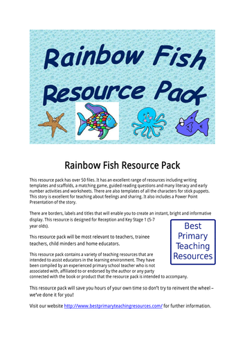 Rainbow Fish Resource Pack | Teaching Resources