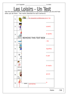 FRENCH - Leisure Activities - Les Loisirs - Worksheets | Teaching Resources